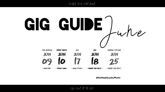 WBH_Gig Guide_June_Nightlife | PosterMyWall