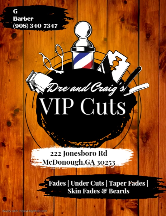 Copy of barber shop poster template | PosterMyWall