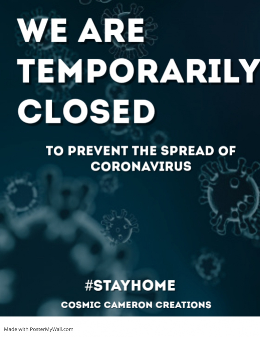 Copy of Temporarily closed flyer sign 3 | PosterMyWall