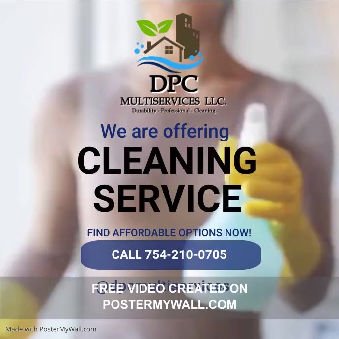 Copy of Cleaning Service Video Ad Template | PosterMyWall