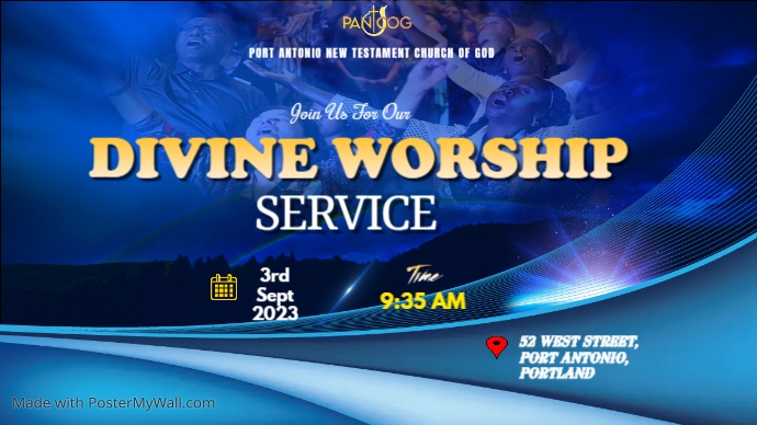 SUNDAY SERVICE TEMPLATE | PosterMyWall