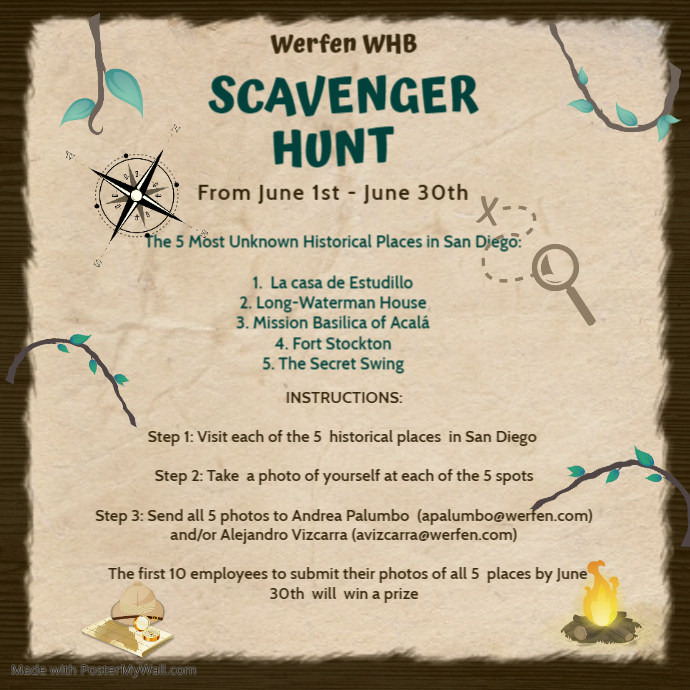 Copy of Light brown scavenger hunt design | PosterMyWall