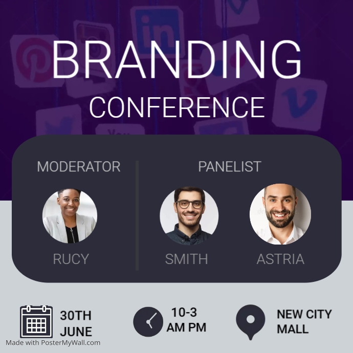 Copy of conference, branding | PosterMyWall