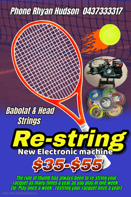 Copy of TENNIS POSTER | PosterMyWall