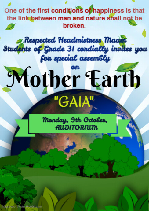 Copy of Green Earth Day Flyer | PosterMyWall