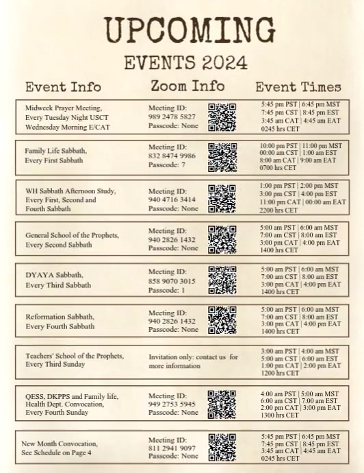 Upcoming Events 2023 | PosterMyWall