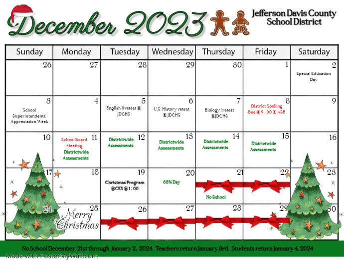 December Menu 2023 | PosterMyWall