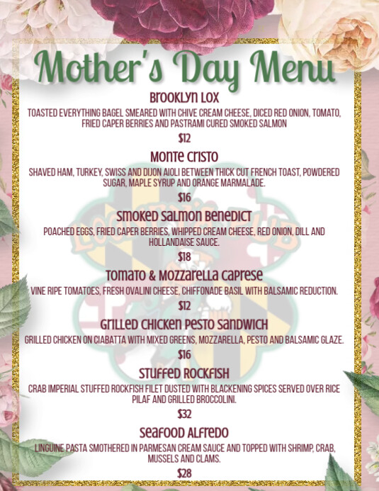 Mother's Day Food Menu 2023 | PosterMyWall
