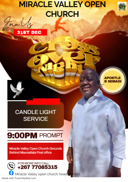 Copy of Crossover, 31st Night Church Flyer Template | PosterMyWall