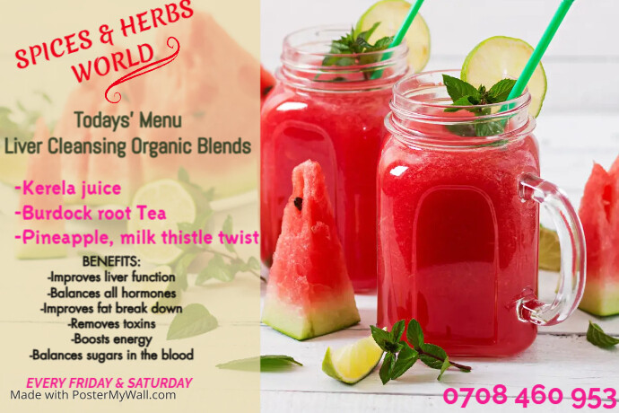 Juice Bar Poster Template | PosterMyWall