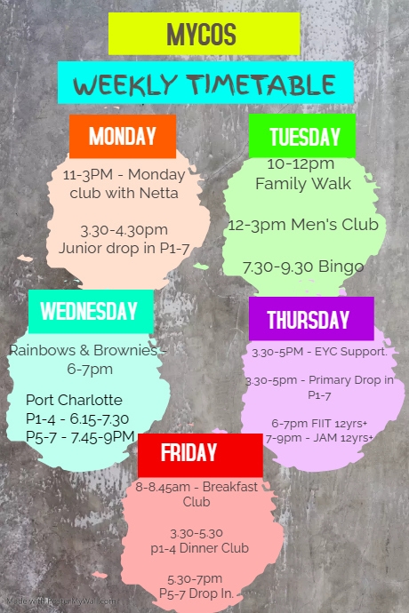 School Timetable | PosterMyWall