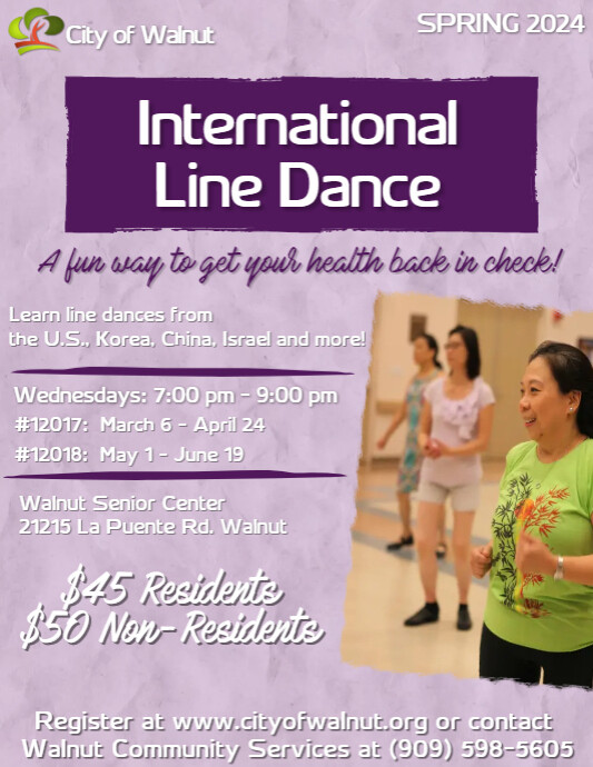 International Line Dance Spring 24 | PosterMyWall