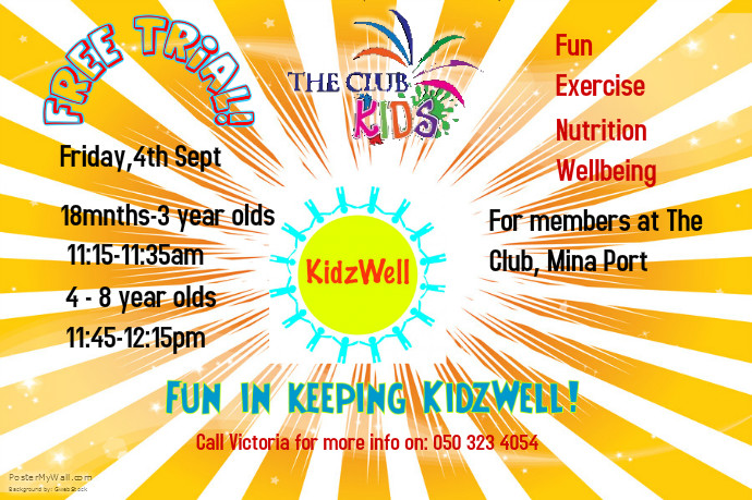 The Club Free Taster Session | PosterMyWall