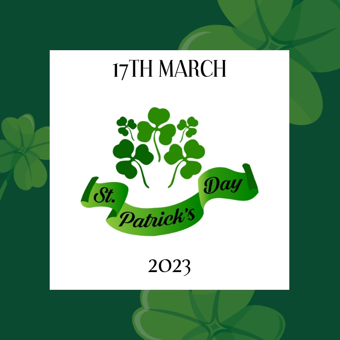 17th March st Patrick's day Template | PosterMyWall