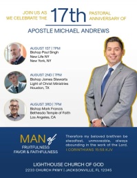 17th Pastoral Anniversary Template | PosterMyWall