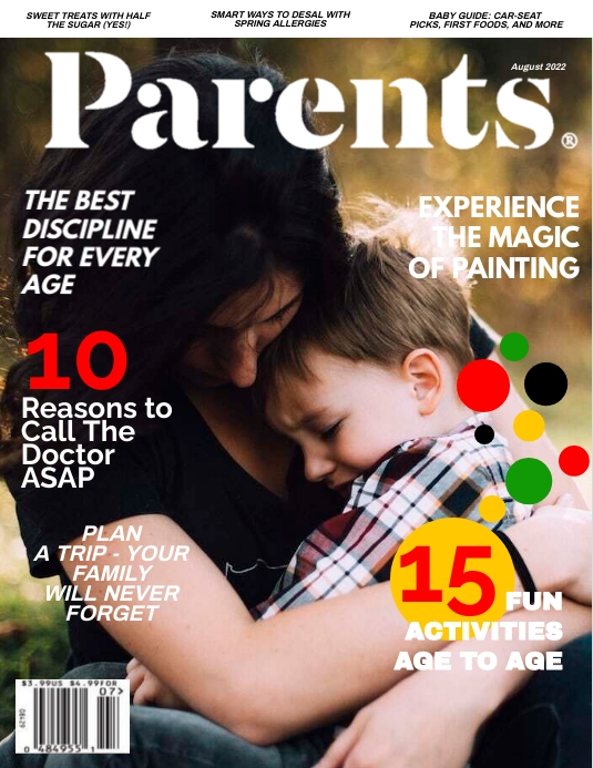 180822 Parents magazine cover template | PosterMyWall
