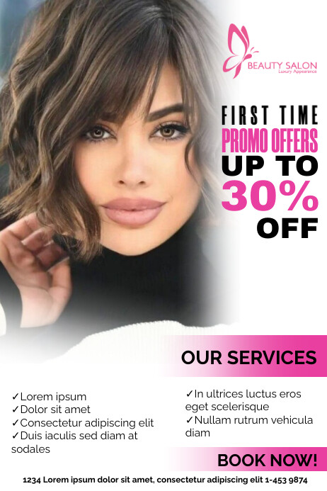 Copy of 181122 Beauty Salon Ad Template | PosterMyWall