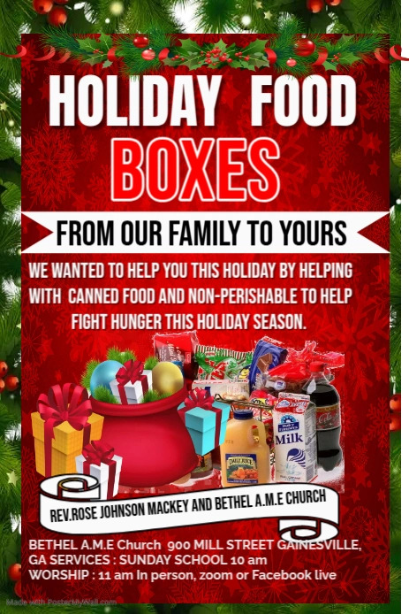 Christmas food drive design template | PosterMyWall