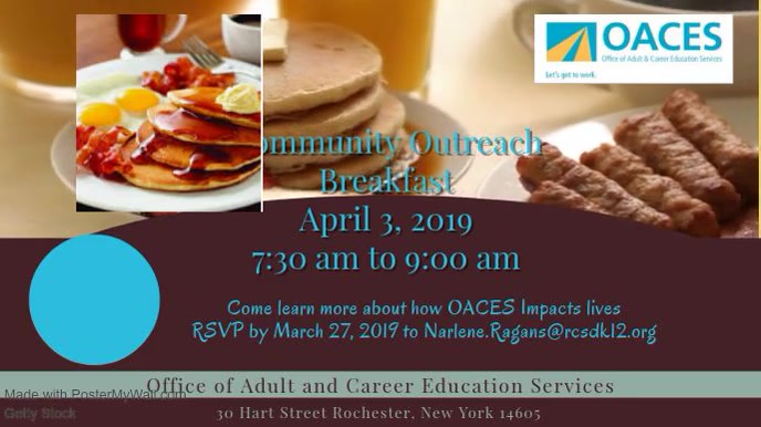 Copy of Community Outreach Breakfast | PosterMyWall