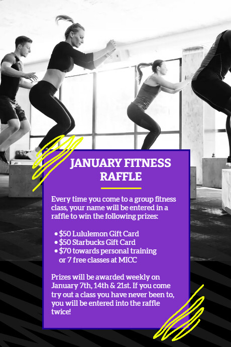 Fitness Raffle | PosterMyWall