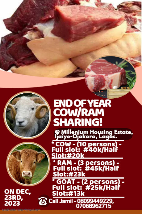 Meat flyer | PosterMyWall