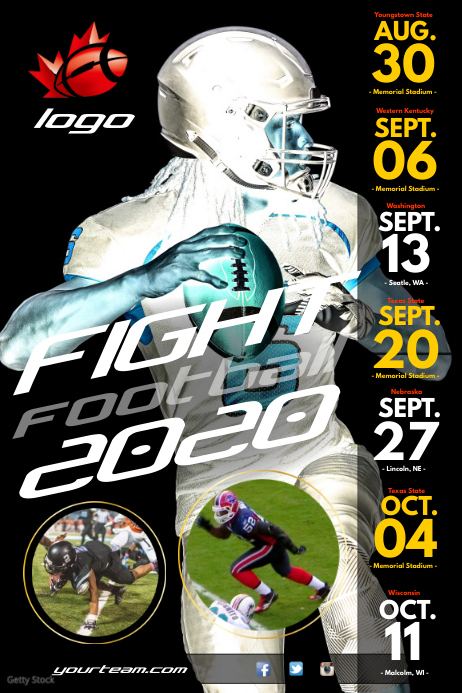 Copy of Football Poster | PosterMyWall