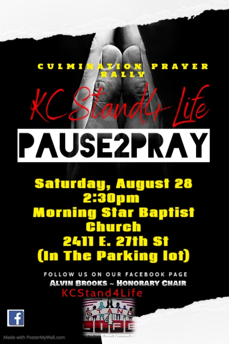 KCSTAND4LIFE CULMINATION FLYER FINAL COPY | PosterMyWall