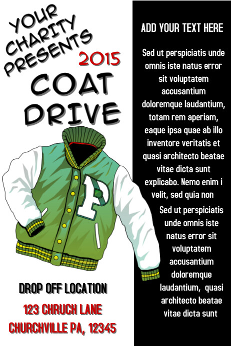 COAT DRIVE/ CHARITY Template | PosterMyWall