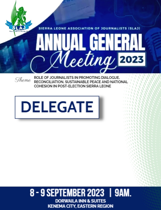 SLAJ DELEGATE TAG blank | PosterMyWall