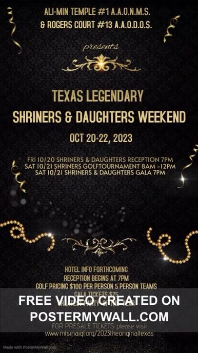 Copy of Shriners and Daughters Save the Date | PosterMyWall