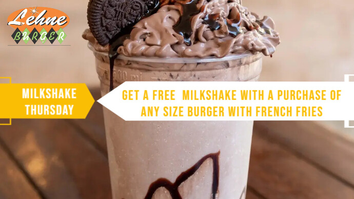 Milkshake Delivery | PosterMyWall