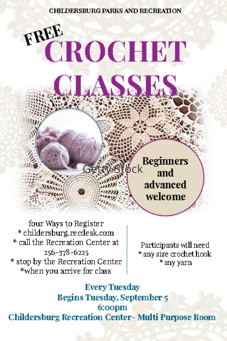 crochet classes1 | PosterMyWall