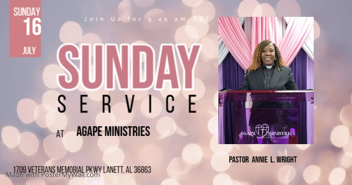 Sunday Service Poster | PosterMyWall