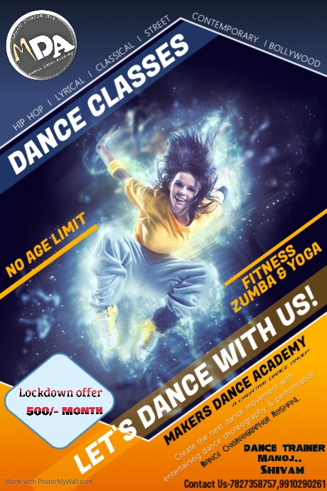 Copy of DANCE CLASSES POSTER | PosterMyWall