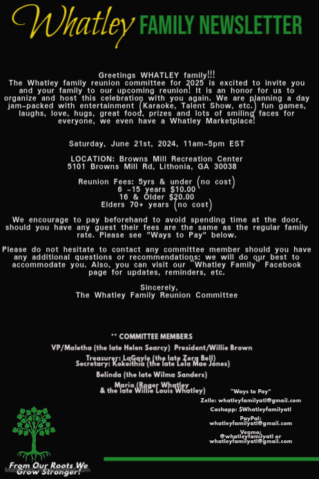 Family Reunion Poster Template | PosterMyWall