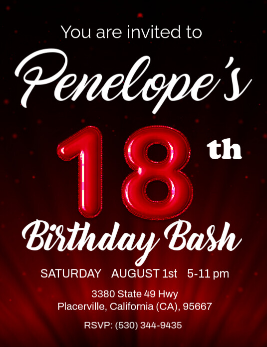 18th birthday Template | PosterMyWall