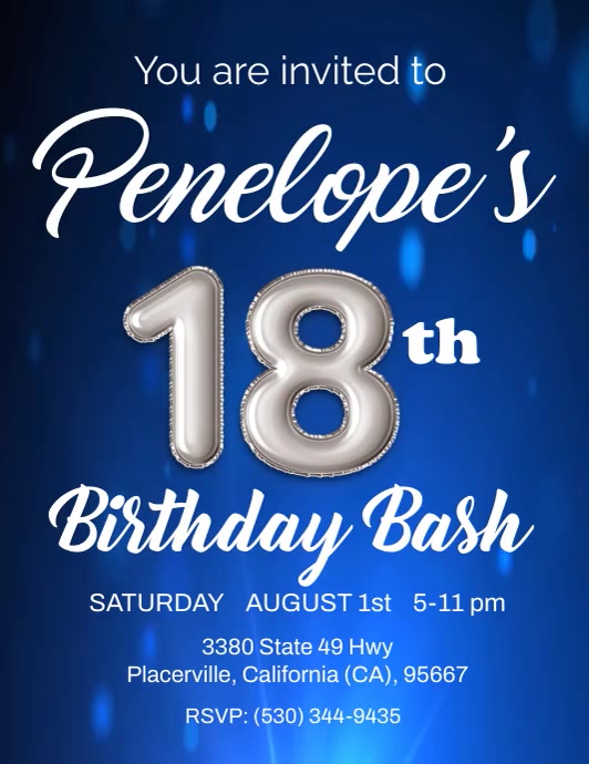 18th birthday Template | PosterMyWall