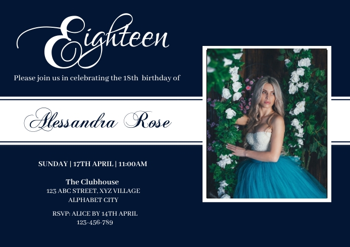 18th Birthday Invitation Template | PosterMyWall
