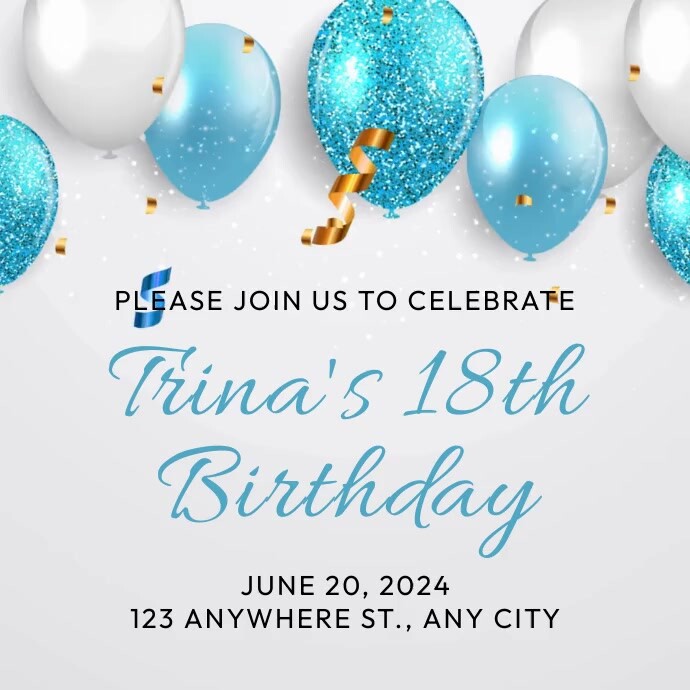 18th Birthday Party Template | PosterMyWall