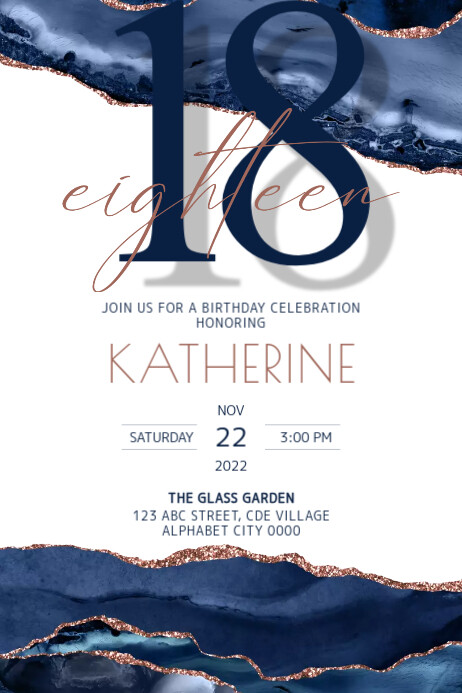 18th Birthday Poster Template | PosterMyWall