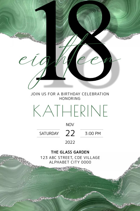 Plantilla de 18th Birthday Poster | PosterMyWall