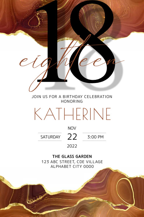 18th Birthday Poster Template | PosterMyWall