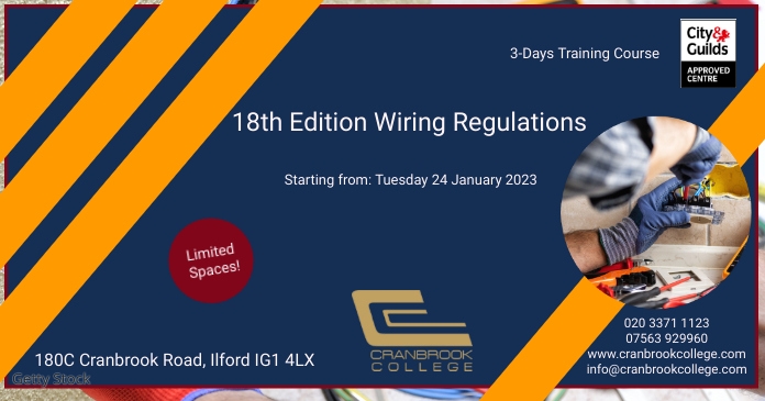 18th Edition Wiring Regulations Template | PosterMyWall