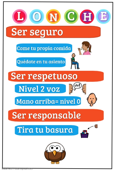 Copy of Lunch Rules (Spanish) | PosterMyWall