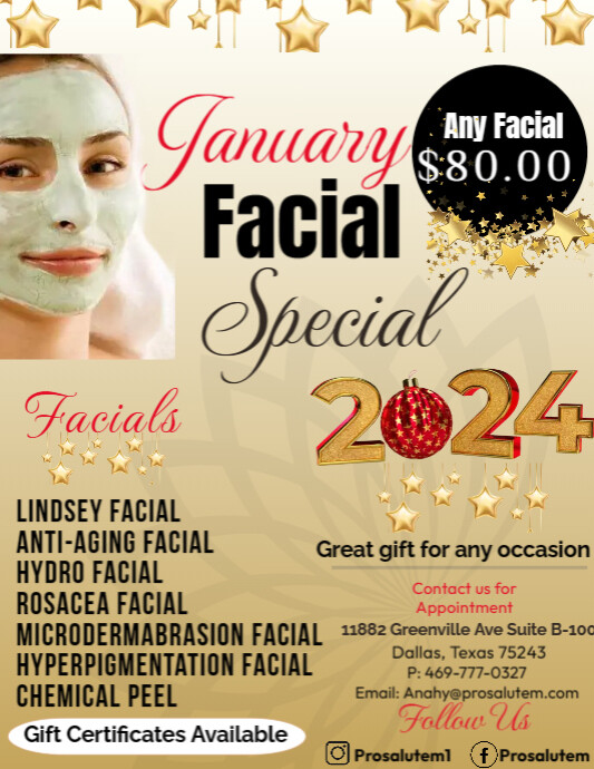 Copy of Facial Monthly Special Flyer (2) | PosterMyWall