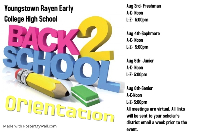 Back To School Orientation Poster | PosterMyWall