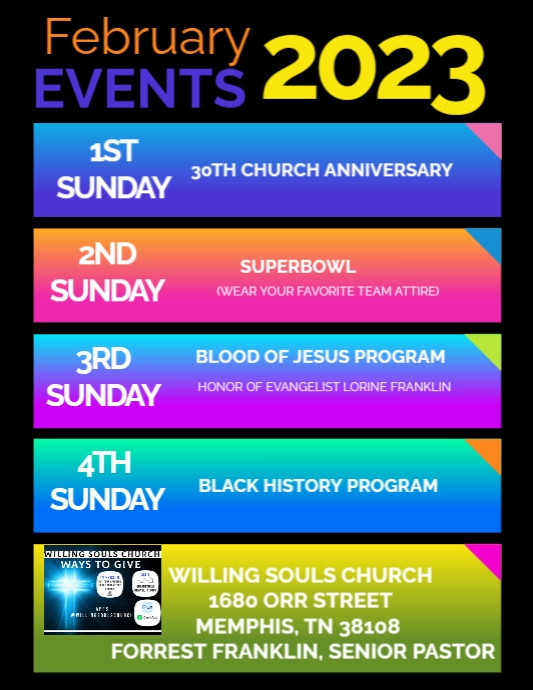 Copy of Upcoming Events 2022 Flyer Poster (1) | PosterMyWall