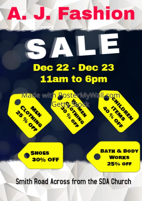 Copy of Copy of Black Friday Poster Flyer Template sale (1) | PosterMyWall