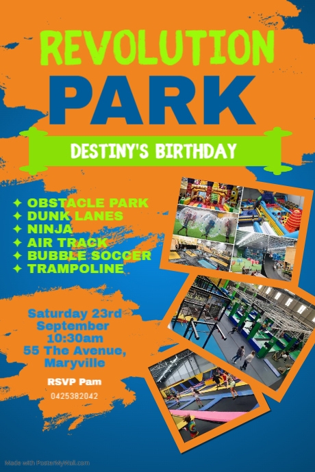 Adventure Obstacle Park Flyer Template | PosterMyWall