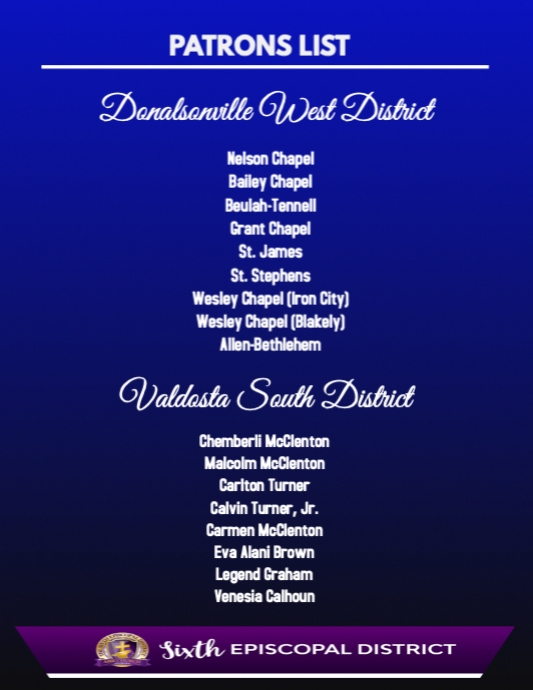 97 - Patrons List - 2 | PosterMyWall